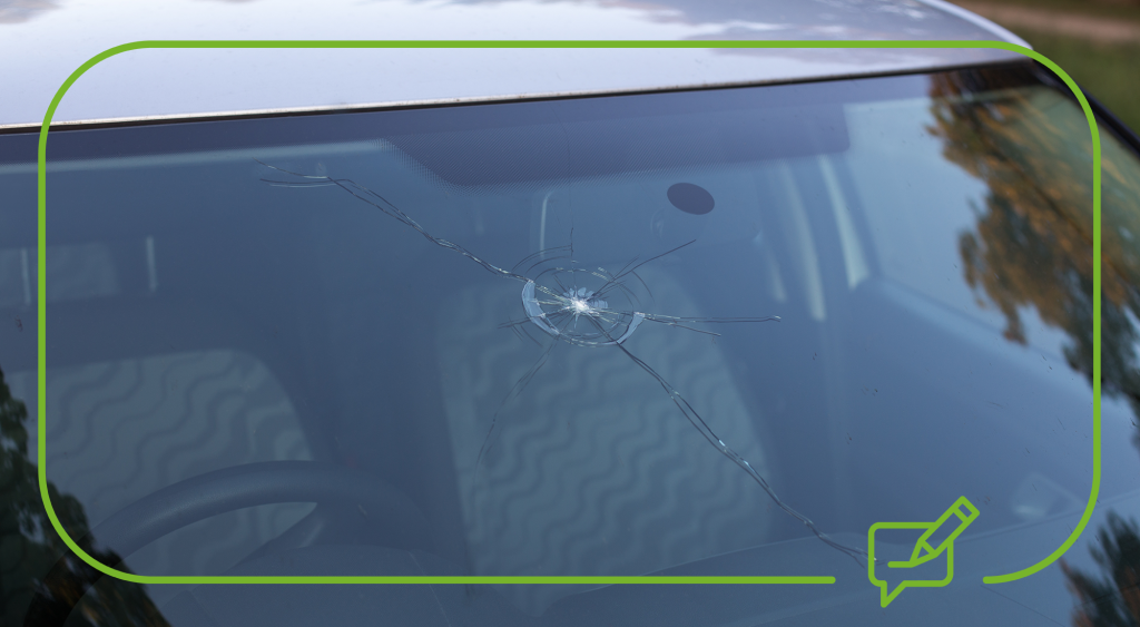 The dangers of driving with a cracked windshield